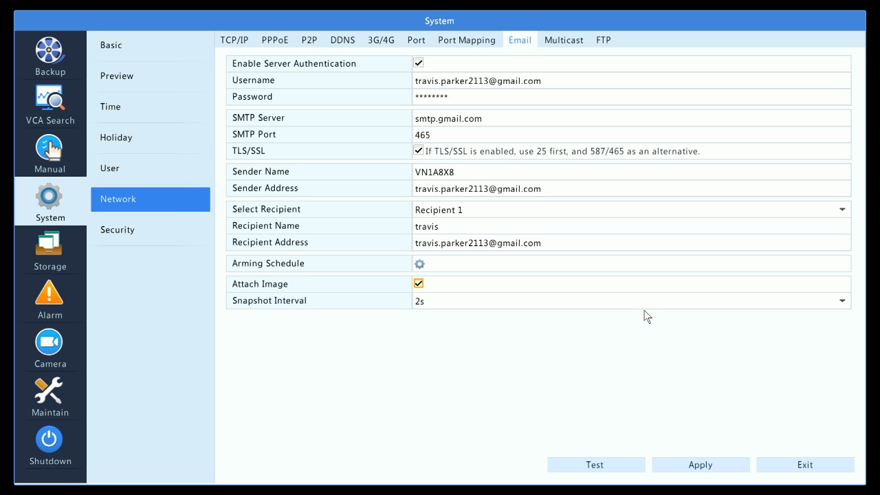 How to Setup Vision Email Notification